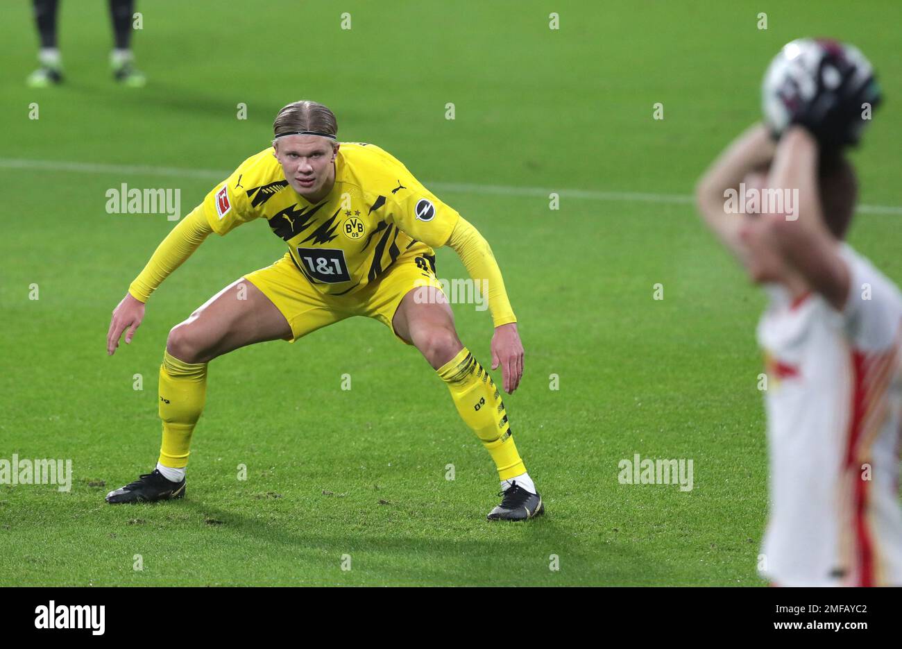 Dortmund's Erling Haaland in action during the German Bundesliga soccer ...