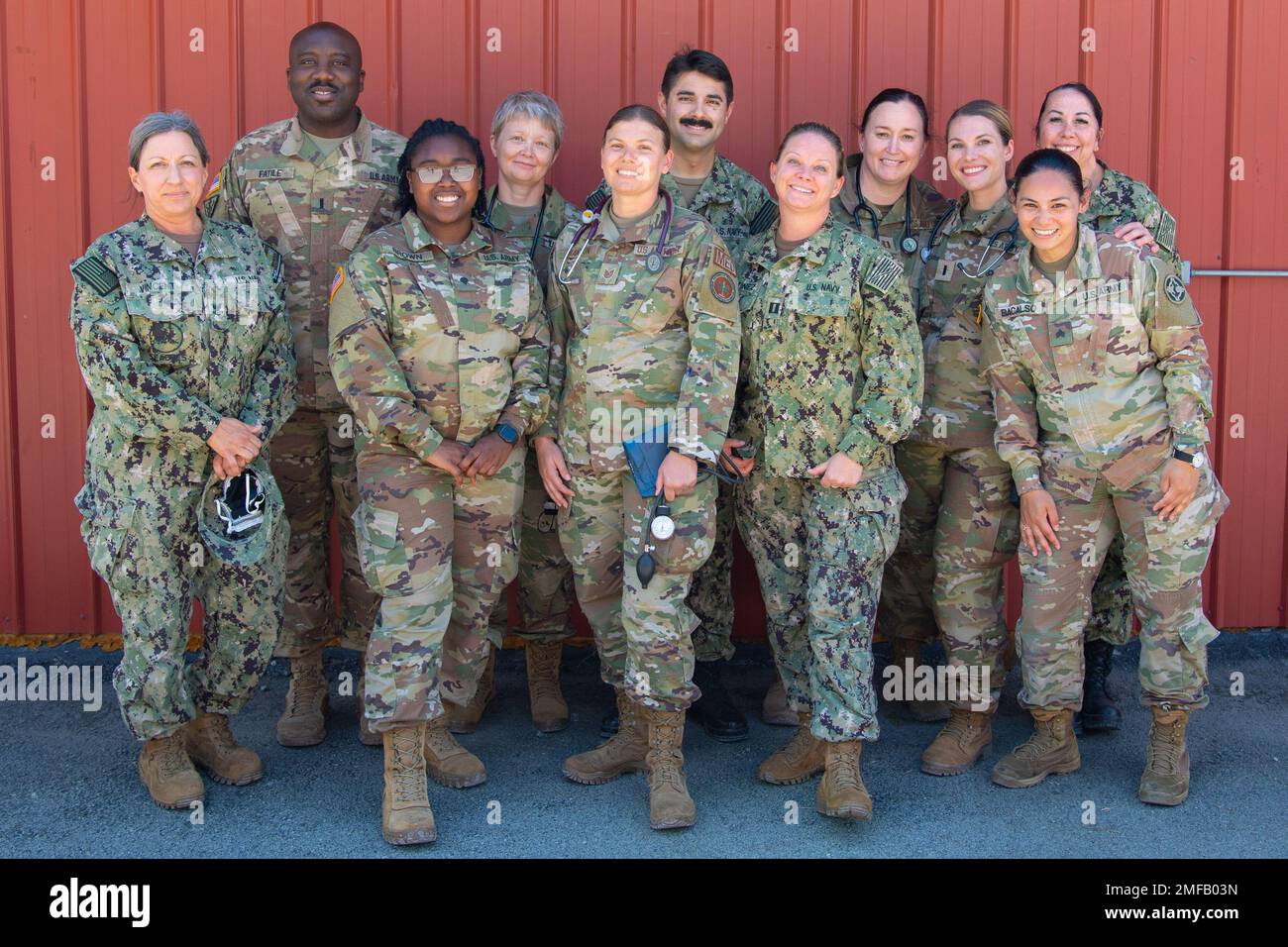 U.S. service members pose for a photo during Appalachian Care ...