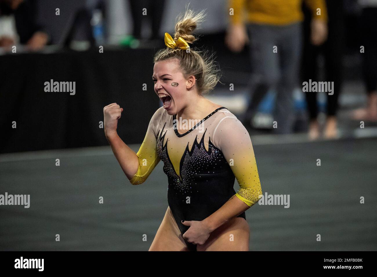 Missouri gymnast Gabrielle Gottula competes against Georgia during an ...