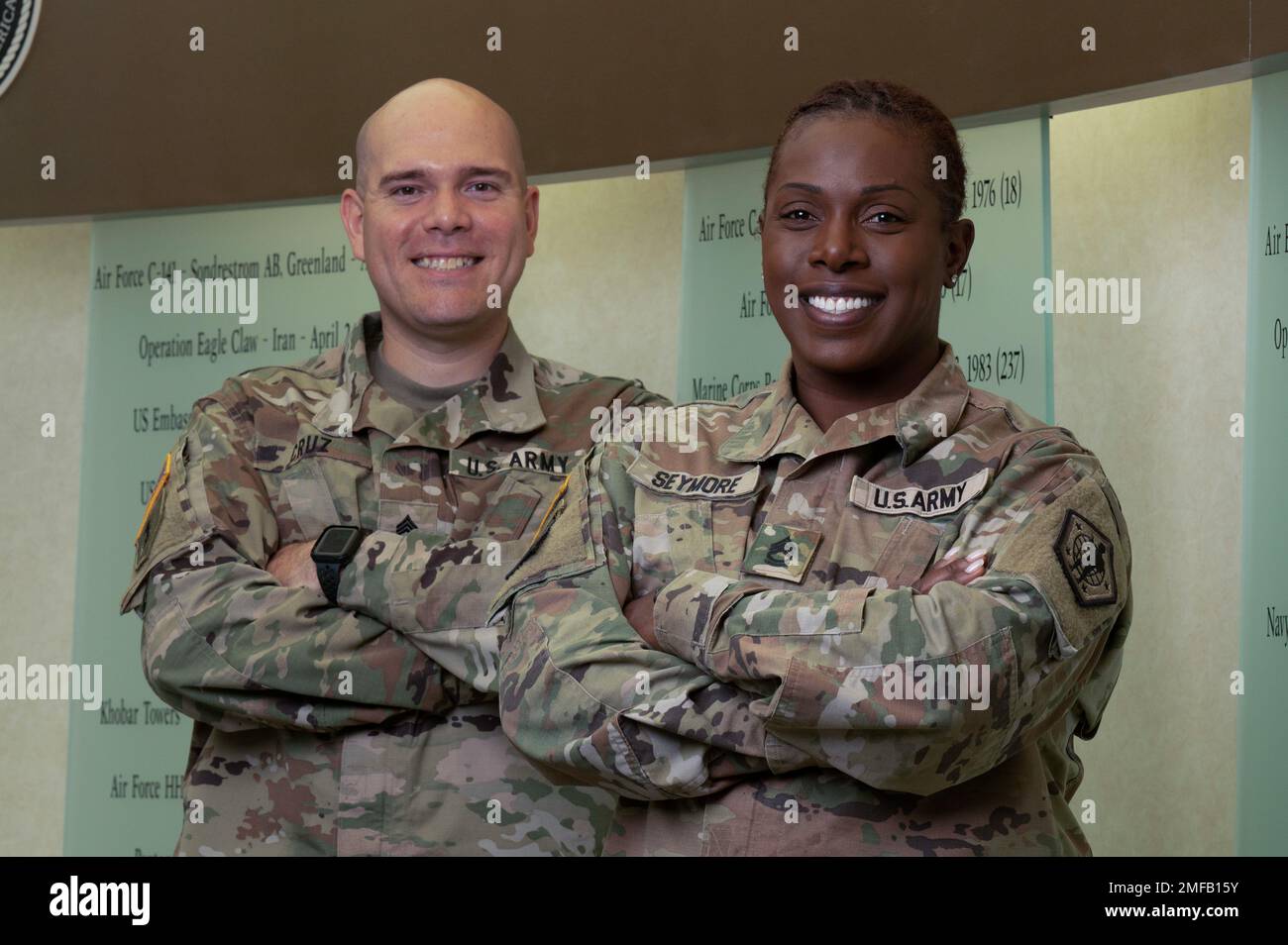 Sgts. 1st Class Luis Cruz and Crystal Seymore, Air Force Mortuary ...