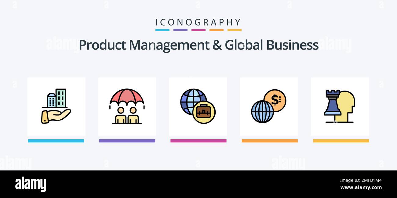 Product Managment And Global Business Line Filled 5 Icon Pack Including ... Product Managment And Global Business Line Filled 5 Icon Pack Including ...