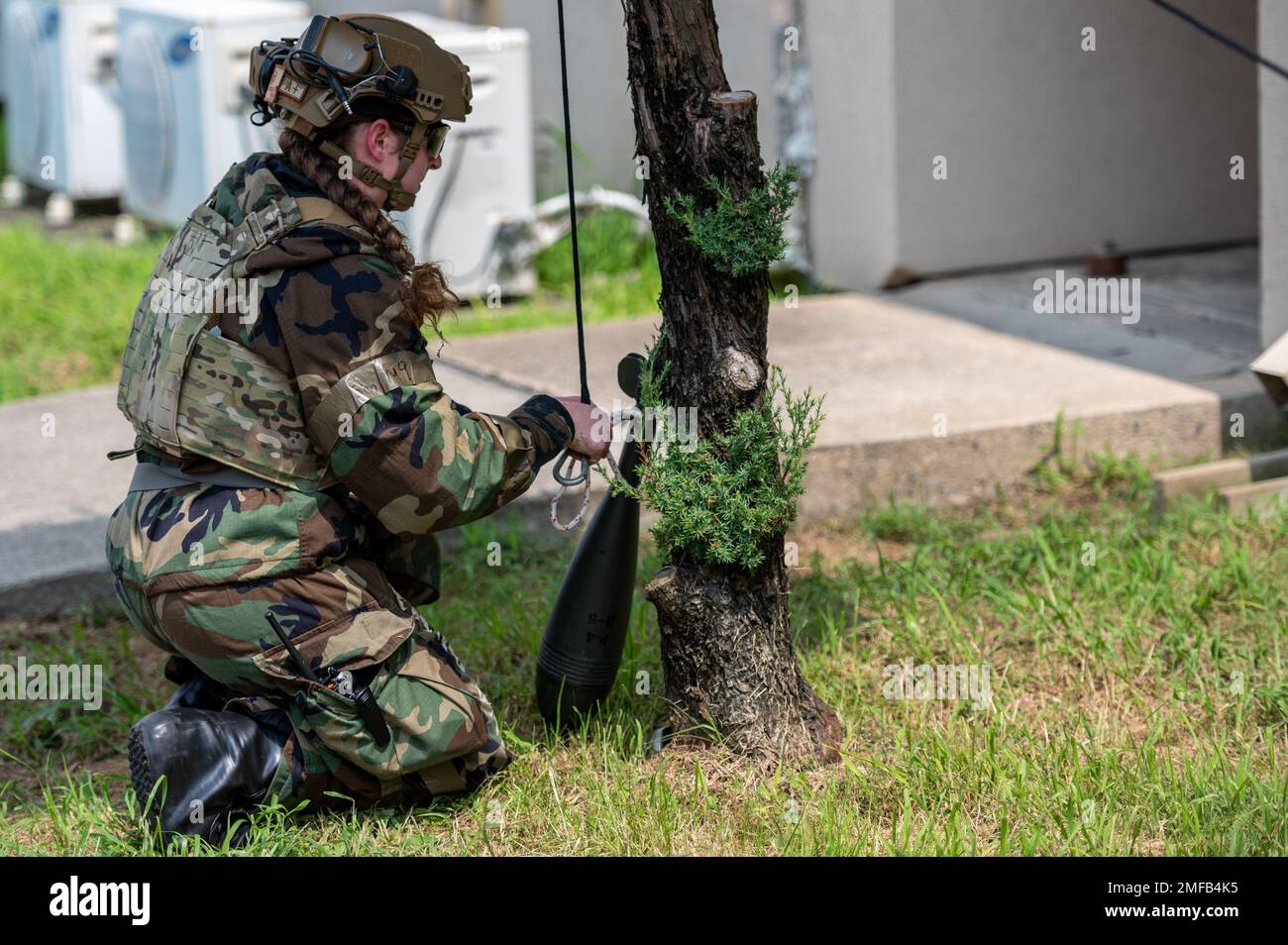 Senior Airman Janie Roberts, 51st Civil Engineer Squadron explosive ...