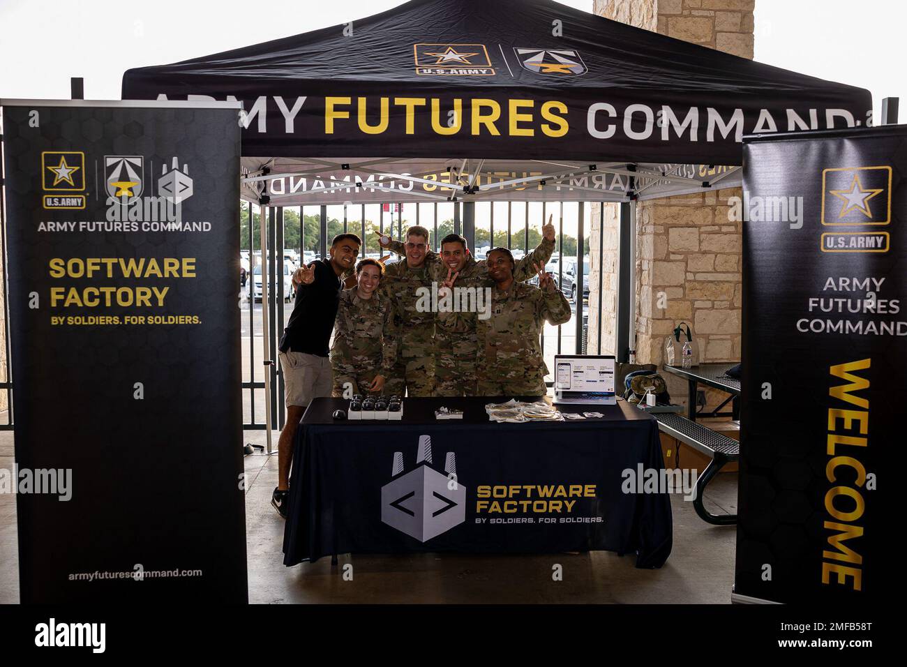 The Software Factory team have a blast during a special Military ...