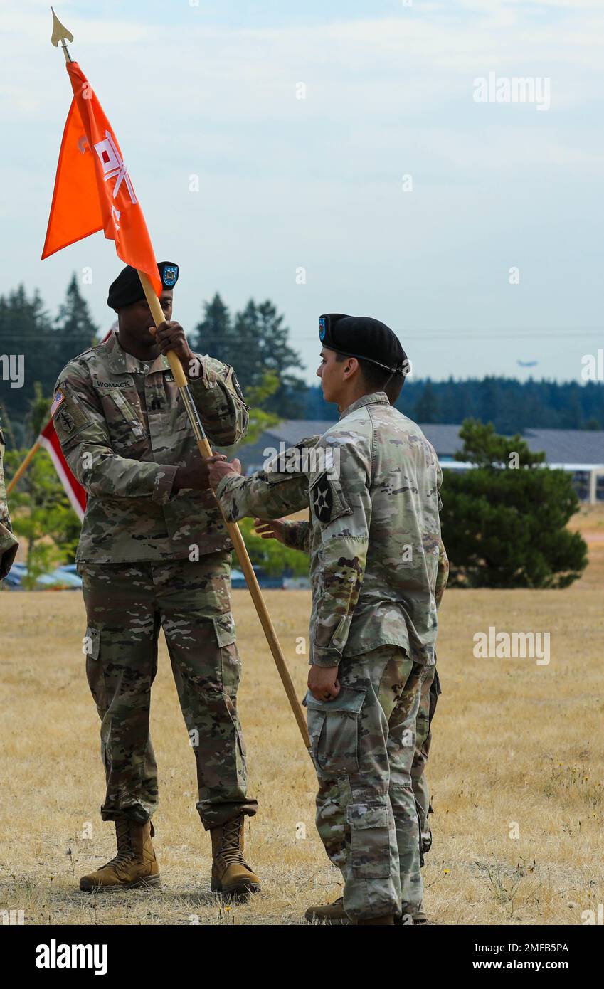 Cipher company conducted their change of command. At the ceremony, they ...