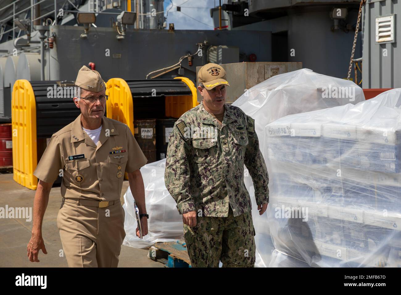 APRA HARBOR, Guam (Aug. 18, 2022) – Vice Admiral Darse Crandall, Judge Advocate General of the ...