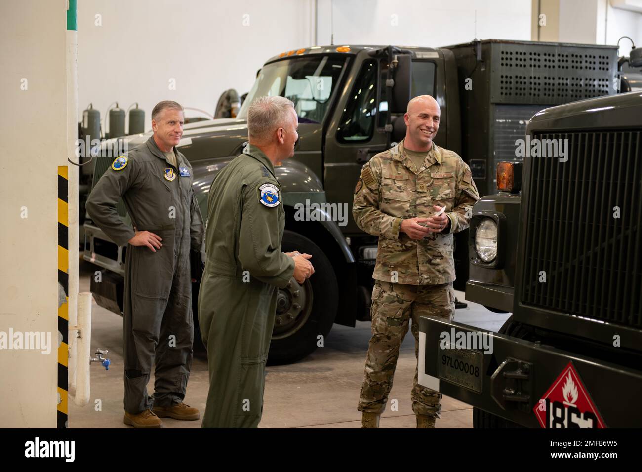 Lt. Gen. James Jacobson, center, Pacific Air Forces deputy commander ...