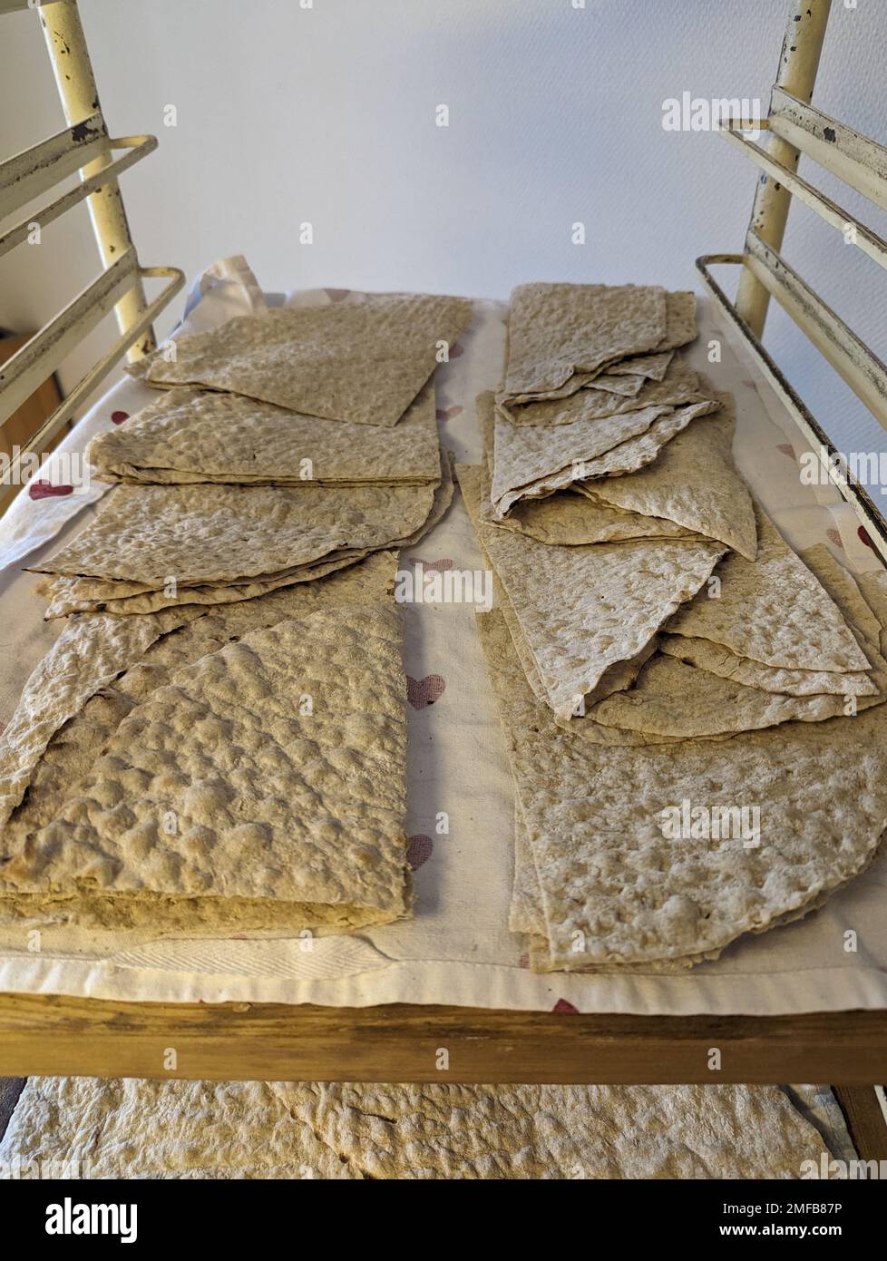 Delicious thin bread in home bakery Stock Photo - Alamy