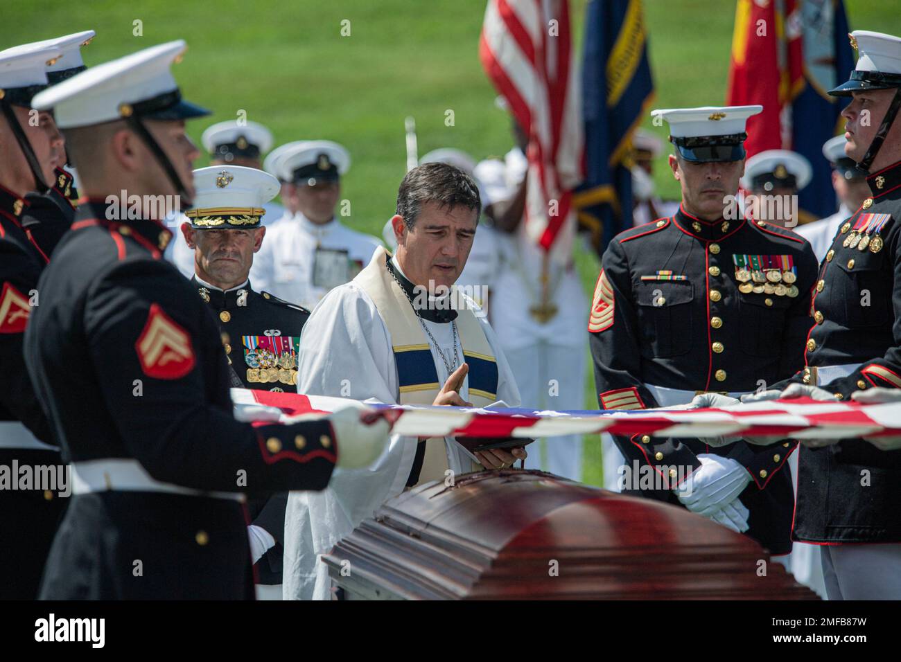 ANNAPOLIS, Md. (Aug. 18, 2022) Reverend Bryan Wolfmueller blesses the ...