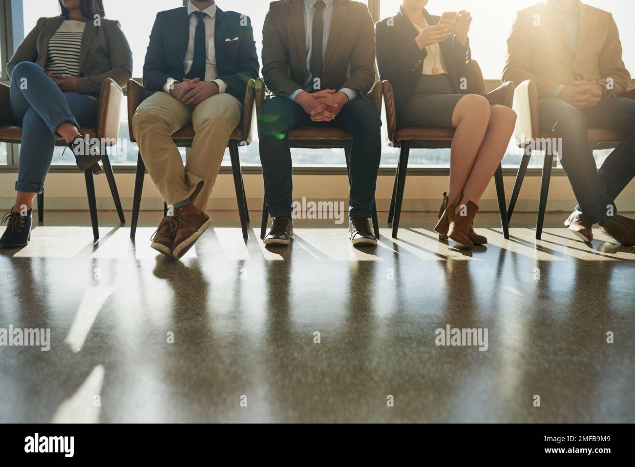 Theyre all here for the same position. a group of unrecognizable ...