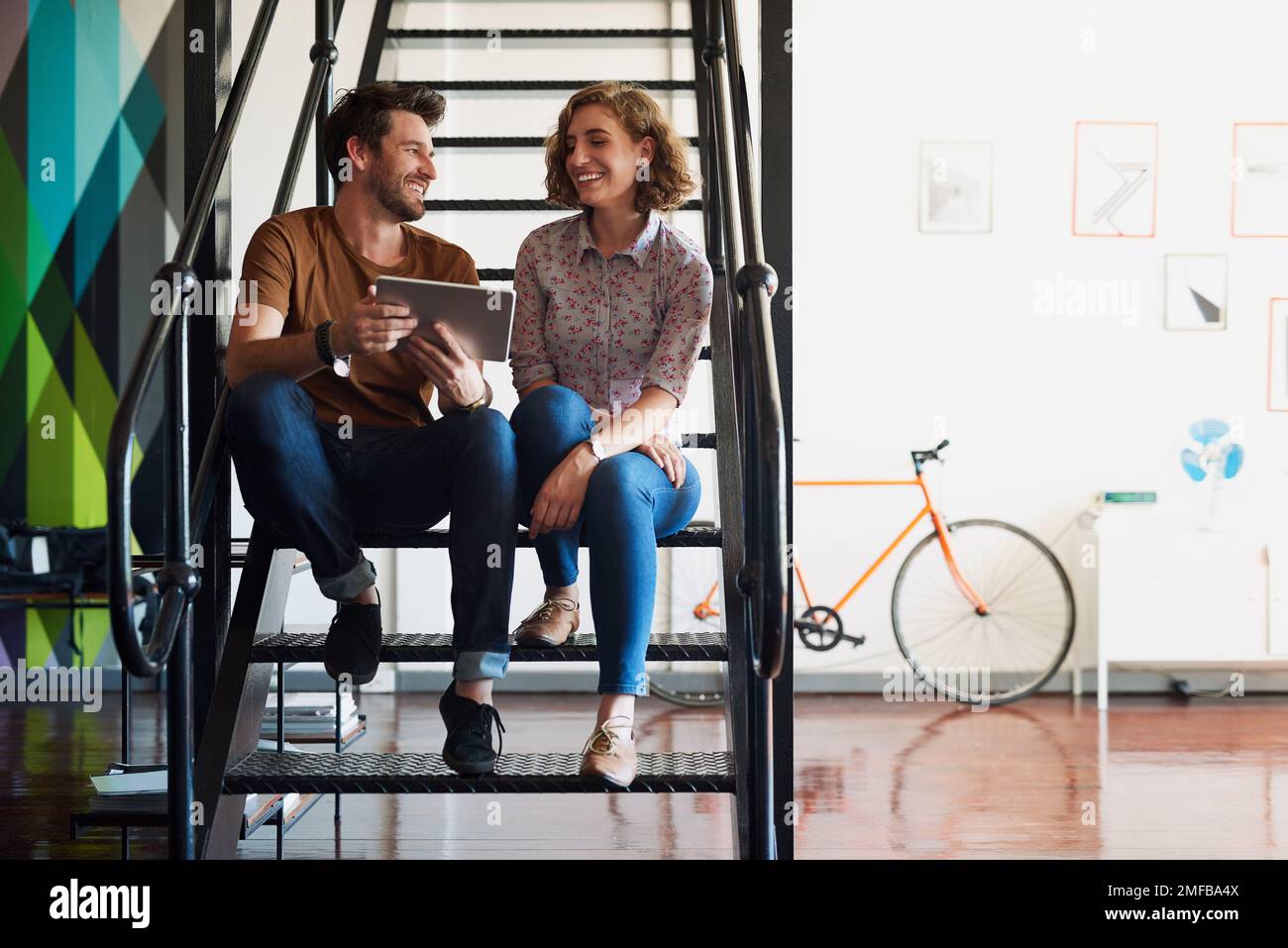 Using technology to bring their ideas together. two designers ...