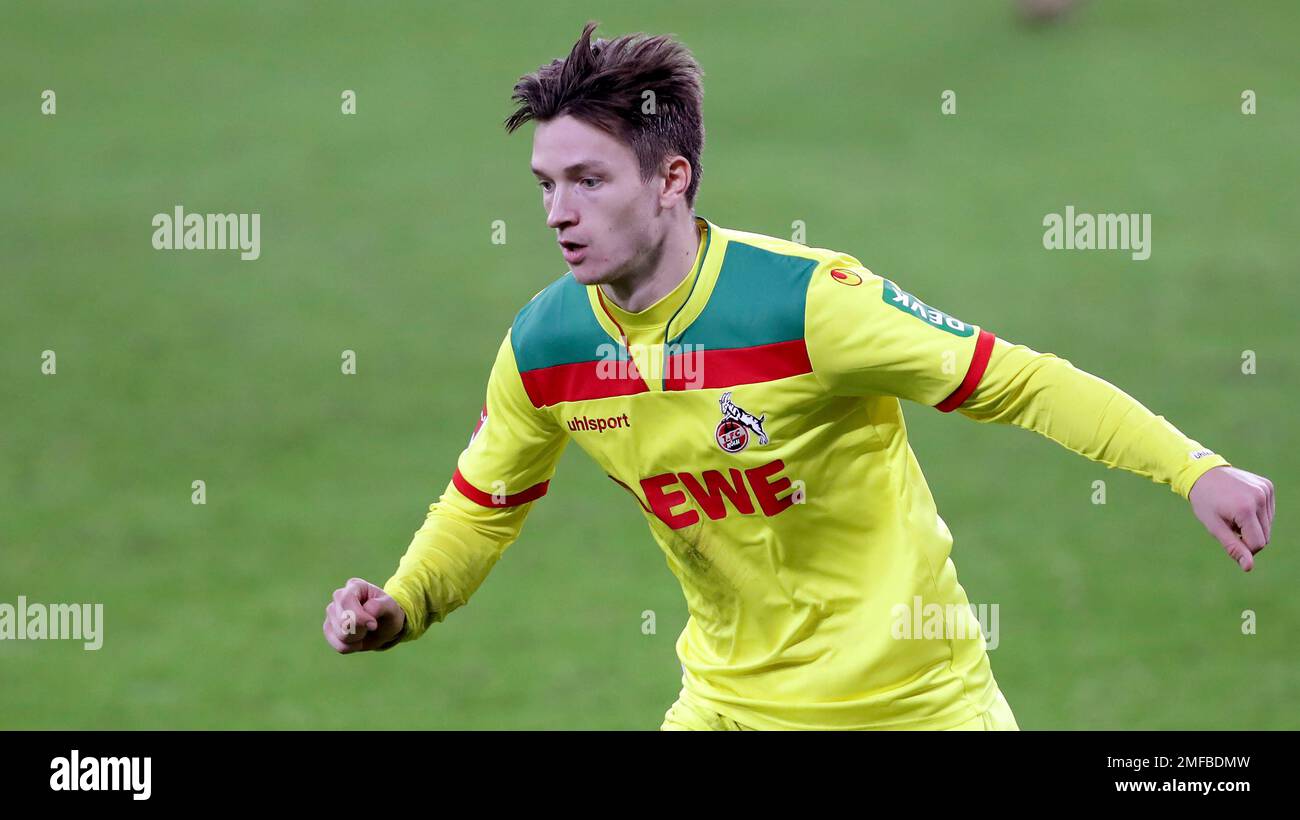 Cologne's Noah Katterbach during the German Bundesliga soccer match ...