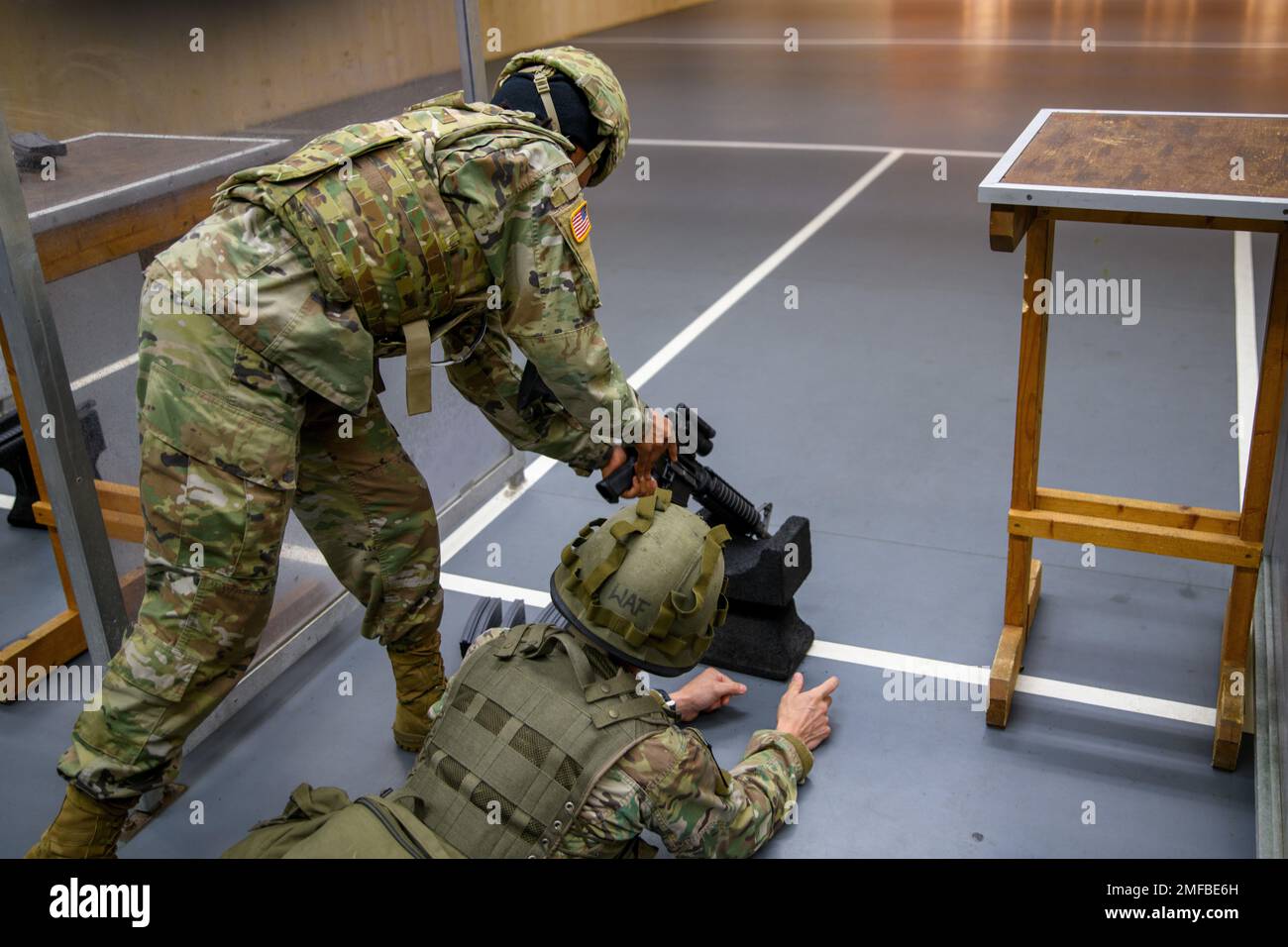 U.S. Army Sgt. Kennesha Smith, a Range Safety Officer, with ...