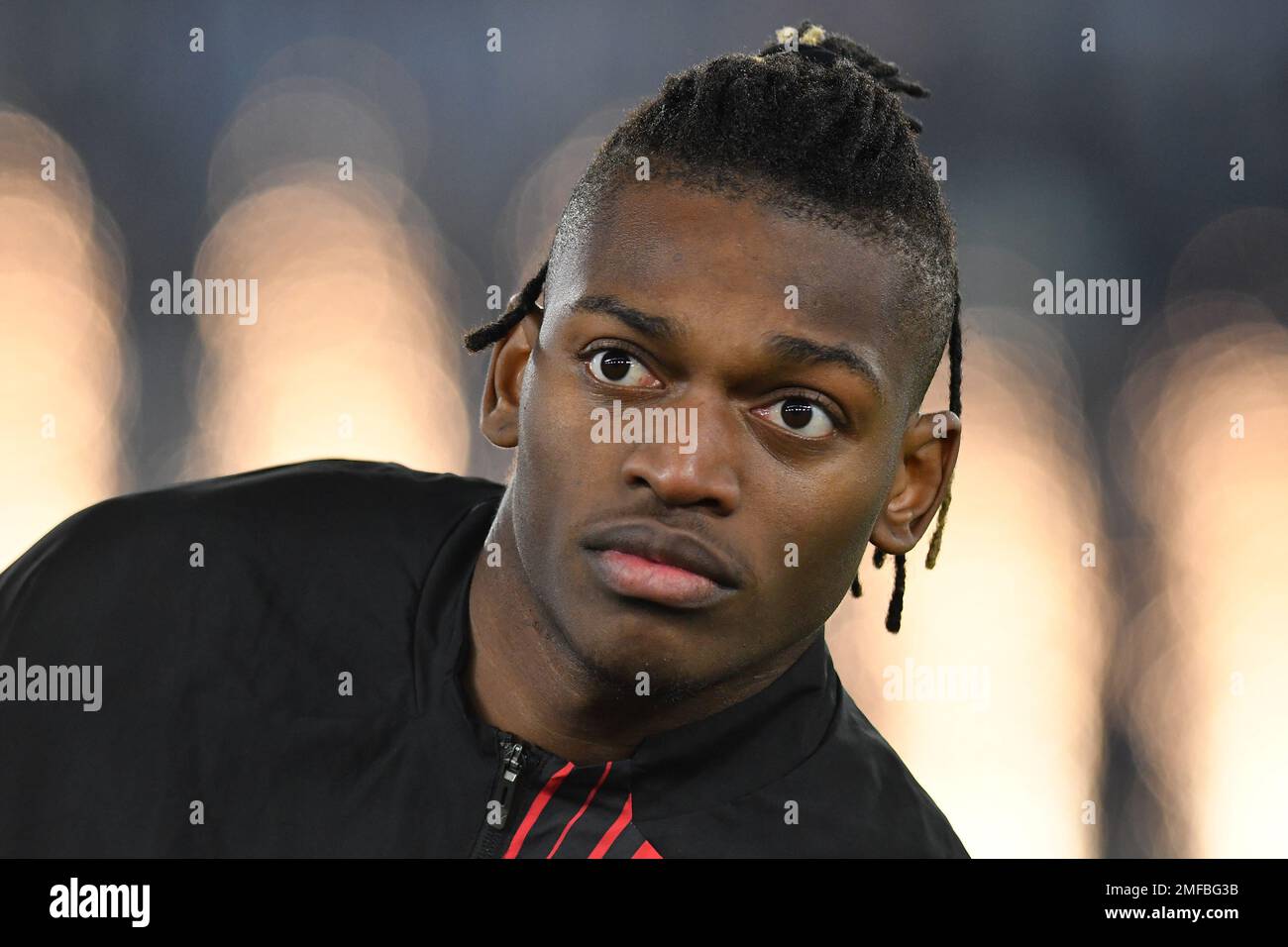 Rome, Italy ,January 24th, 2023 Pictured left to right, Rafael Leao of ...