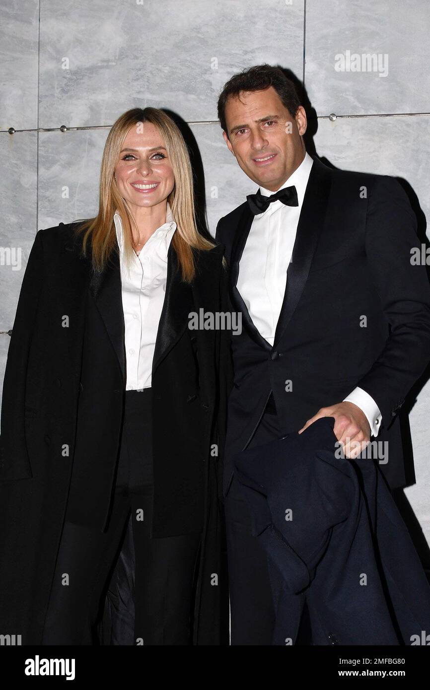 Milan, Italy. 24th Jan, 2023. Milan, Michelle Hunziker celebrates her ...