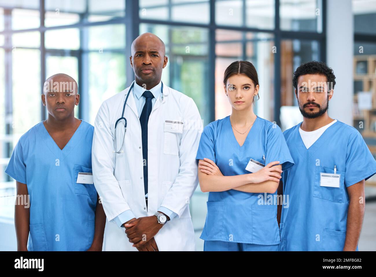 Our mission is to keep on saving lives. Portrait of a group of medical ...