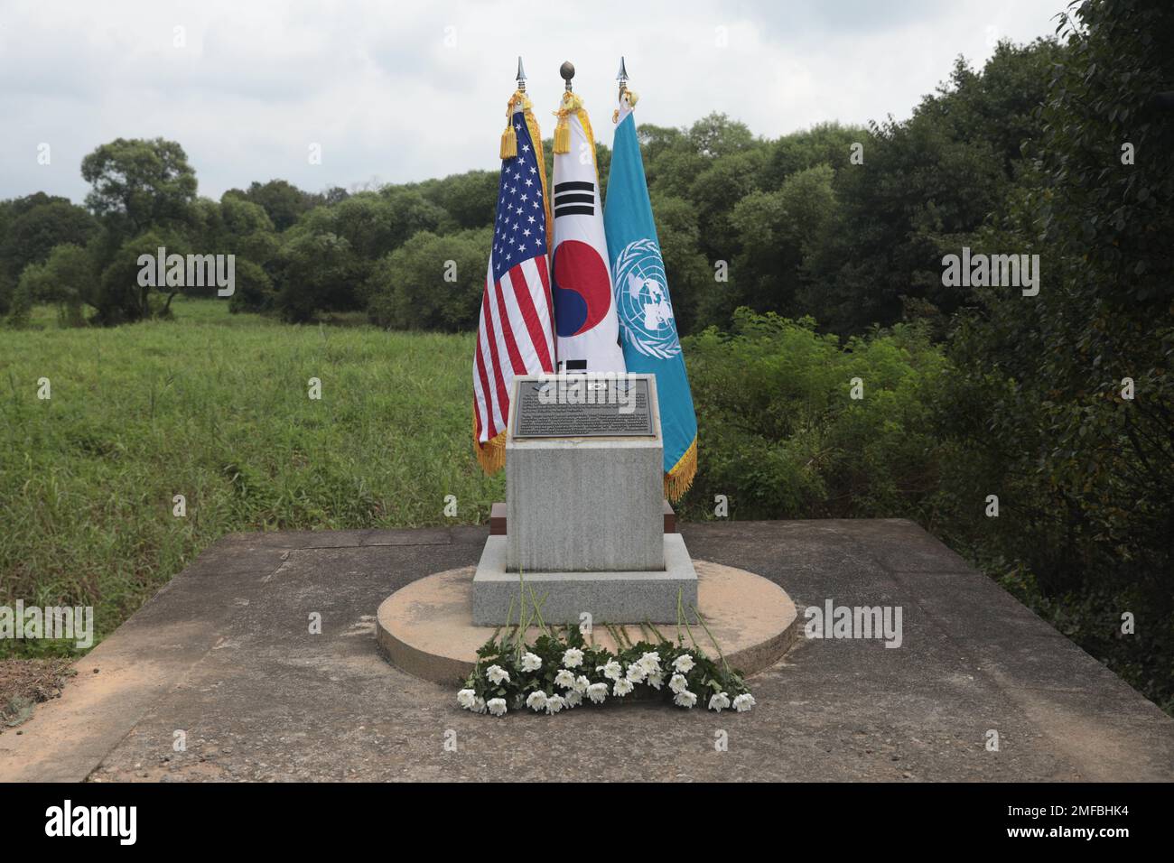 The Joint Security Area holds the Barrett-Bonifas Memorial Ceremony on ...
