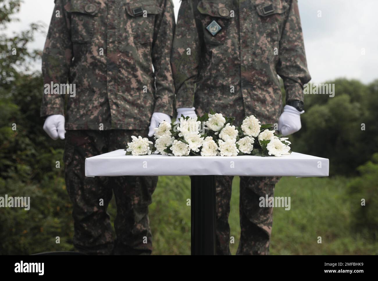 The Joint Security Area holds the Barrett-Bonifas Memorial Ceremony on ...