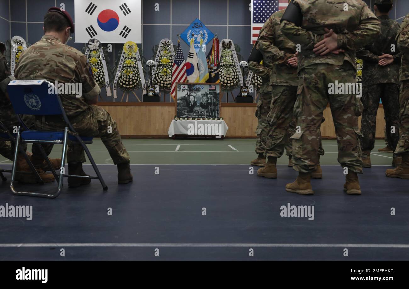 The Joint Security Area holds the Barrett-Bonifas Memorial Ceremony on ...
