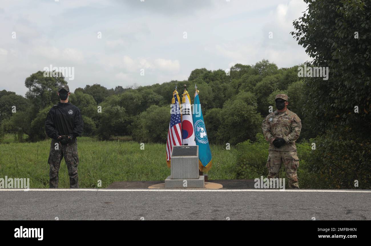 The Joint Security Area holds the Barrett-Bonifas Memorial Ceremony on ...