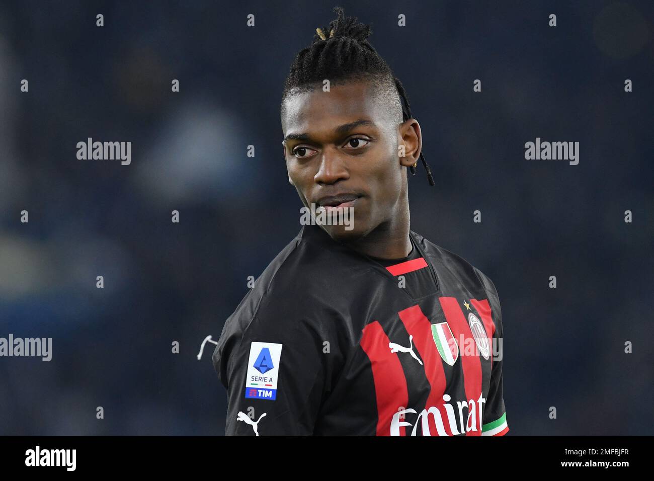 Rome, Italy ,January 24th, 2023 Pictured left to right, Rafael Leao of ...