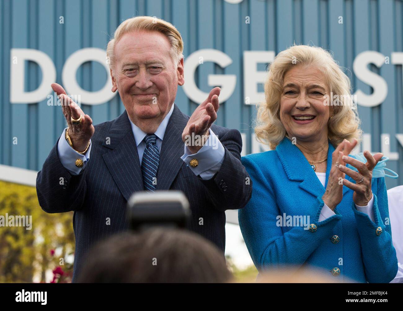 FILE - In this Monday, April 11, 2016, file photo, Los Angeles Dodgers ...
