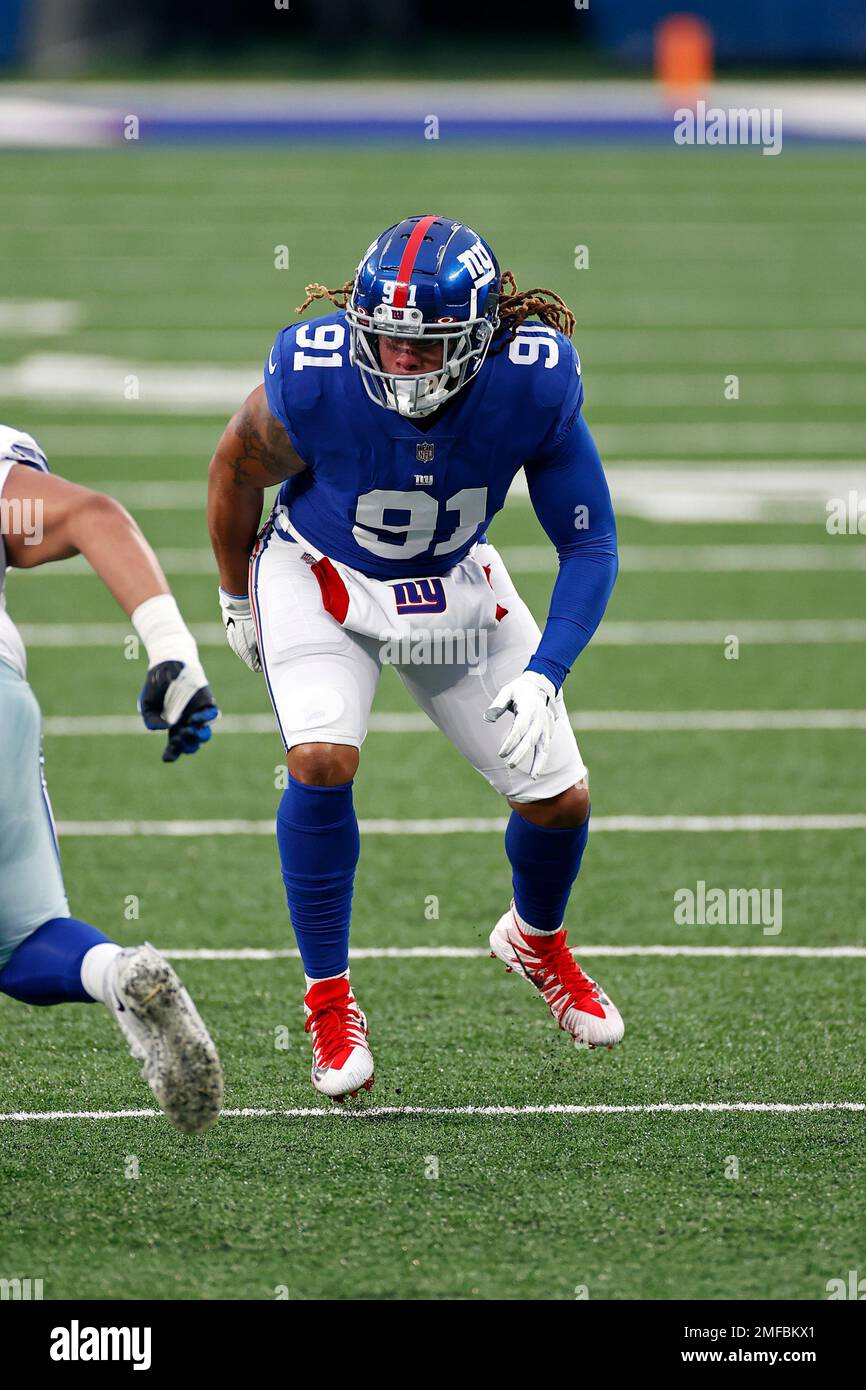 New York Giants defensive end Jabaal Sheard (91) in action during an ...