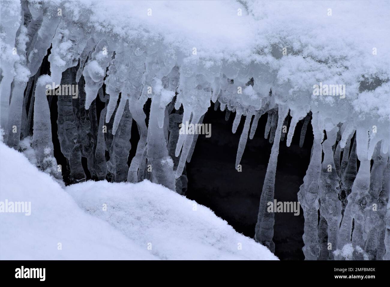 Frozen Ice Cave Stock Photo - Alamy