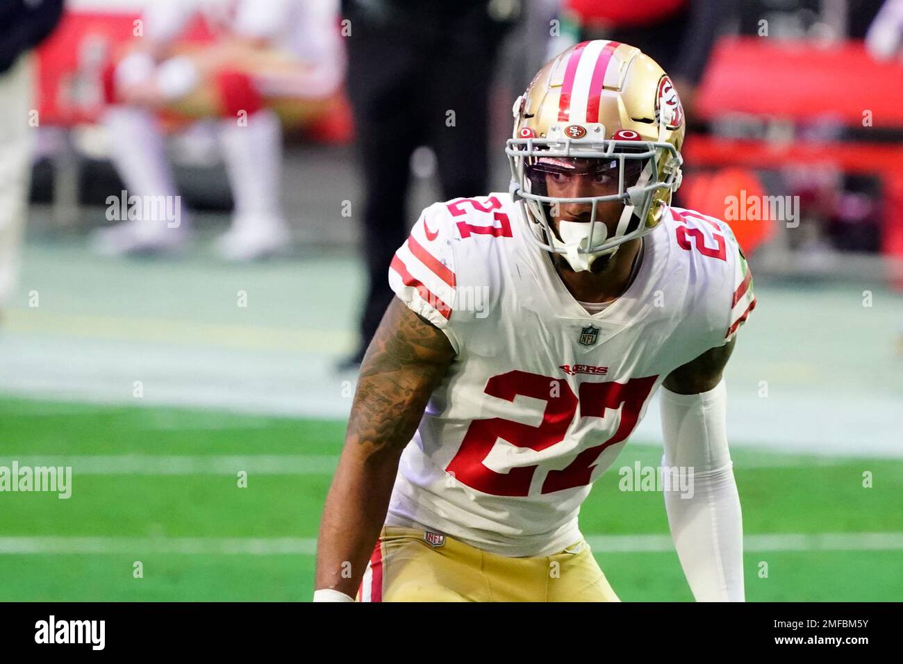 San Francisco 49ers cornerback Dontae Johnson (27) during an NFL ...