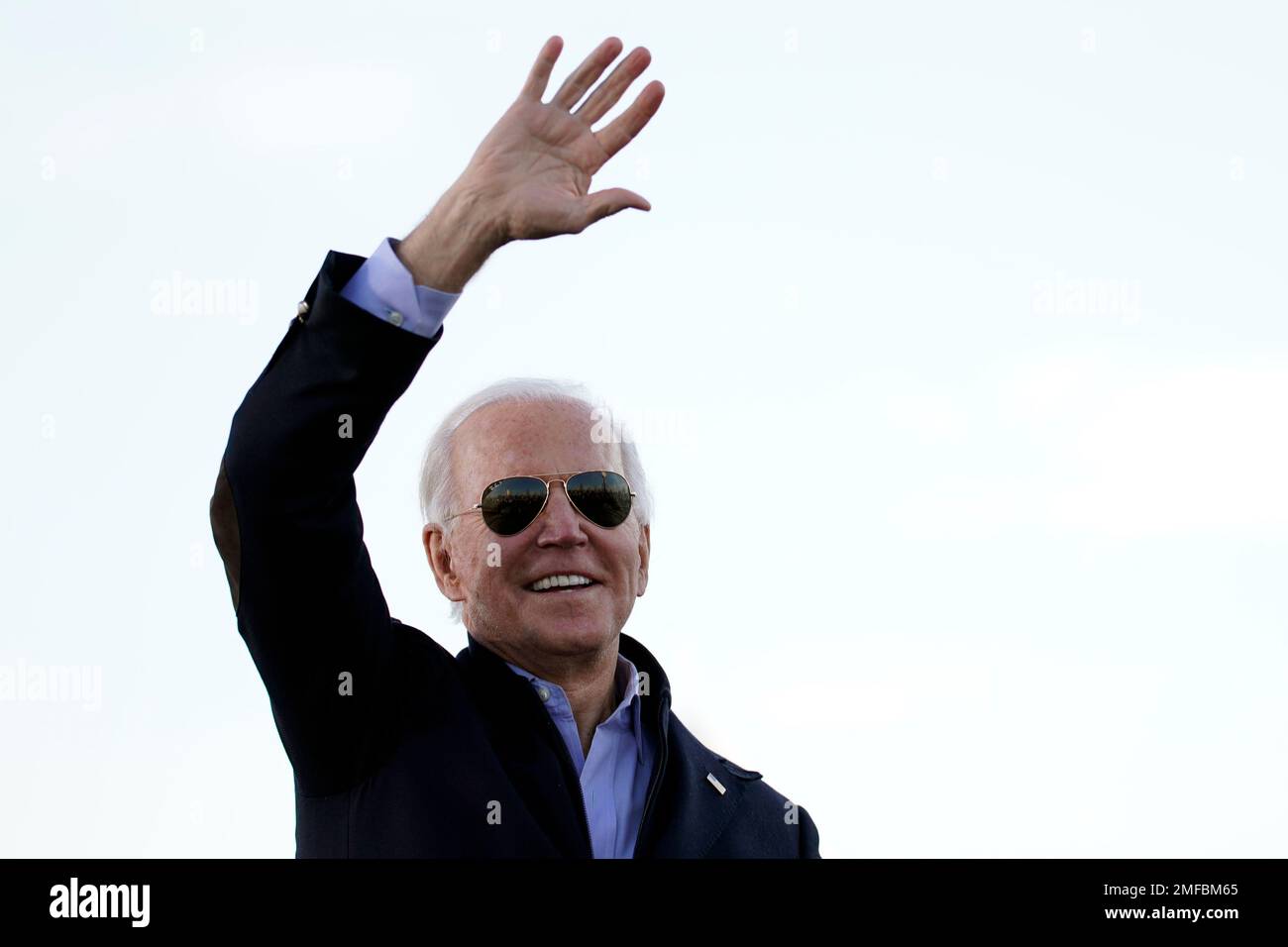 President-elect Joe Biden arrives to speak in Atlanta, Monday, Jan. 4 ...