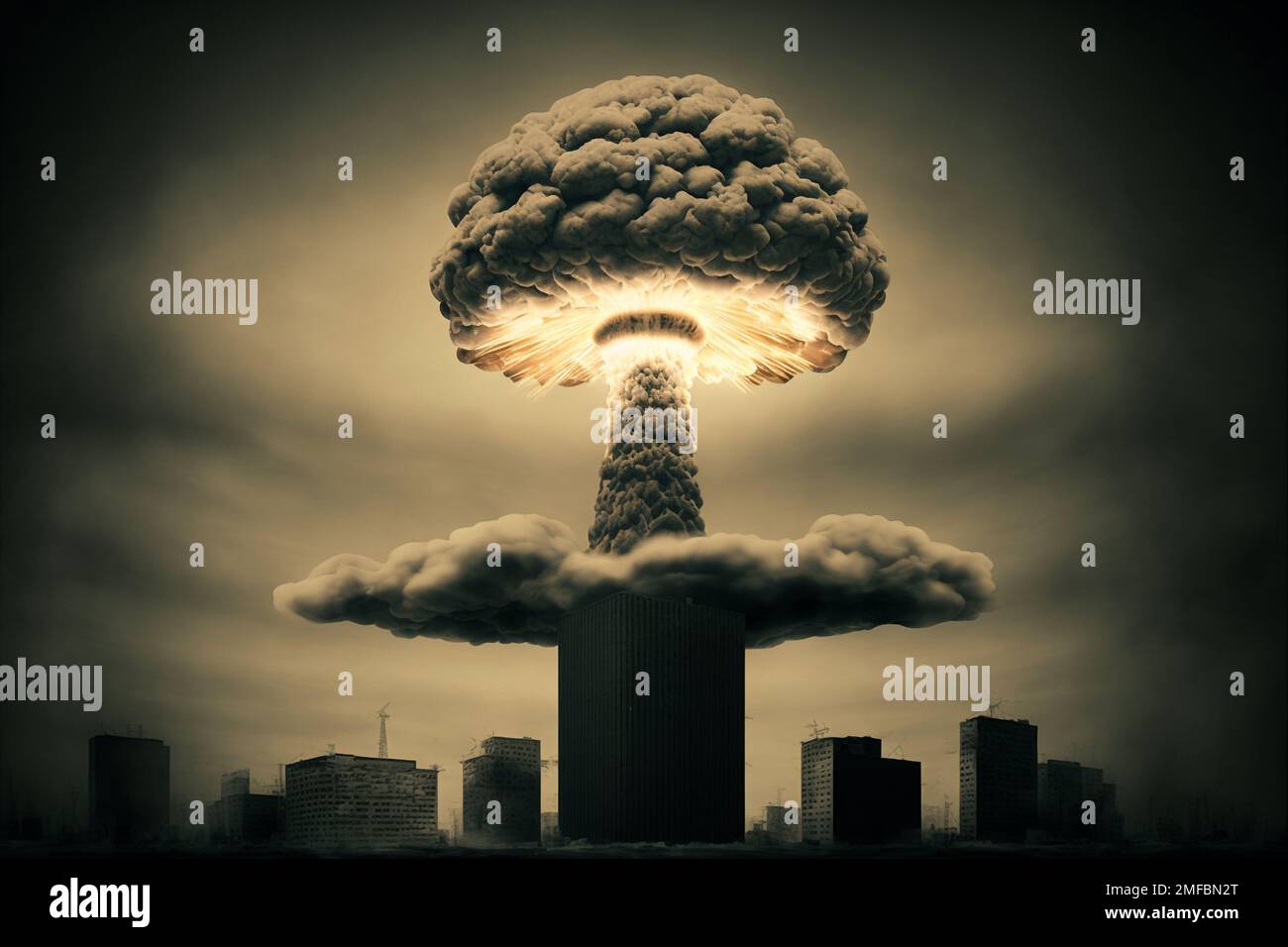 Atomic explosion mushroom cloud hi-res stock photography and images - Alamy