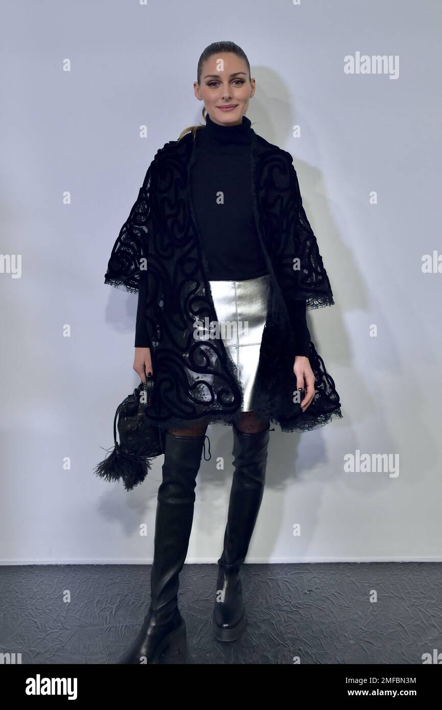 Olivia Palermo poses backstage prior to the Georges Chakra Haute ...