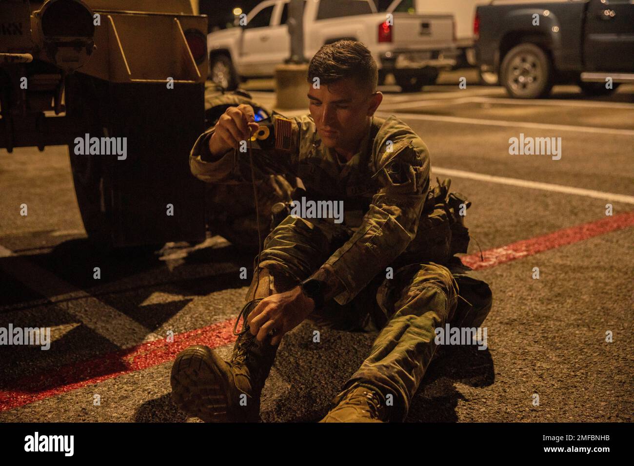 FORT HOOD, Texas - U.S. Army Spc. Kyle Union, an infantryman assigned ...