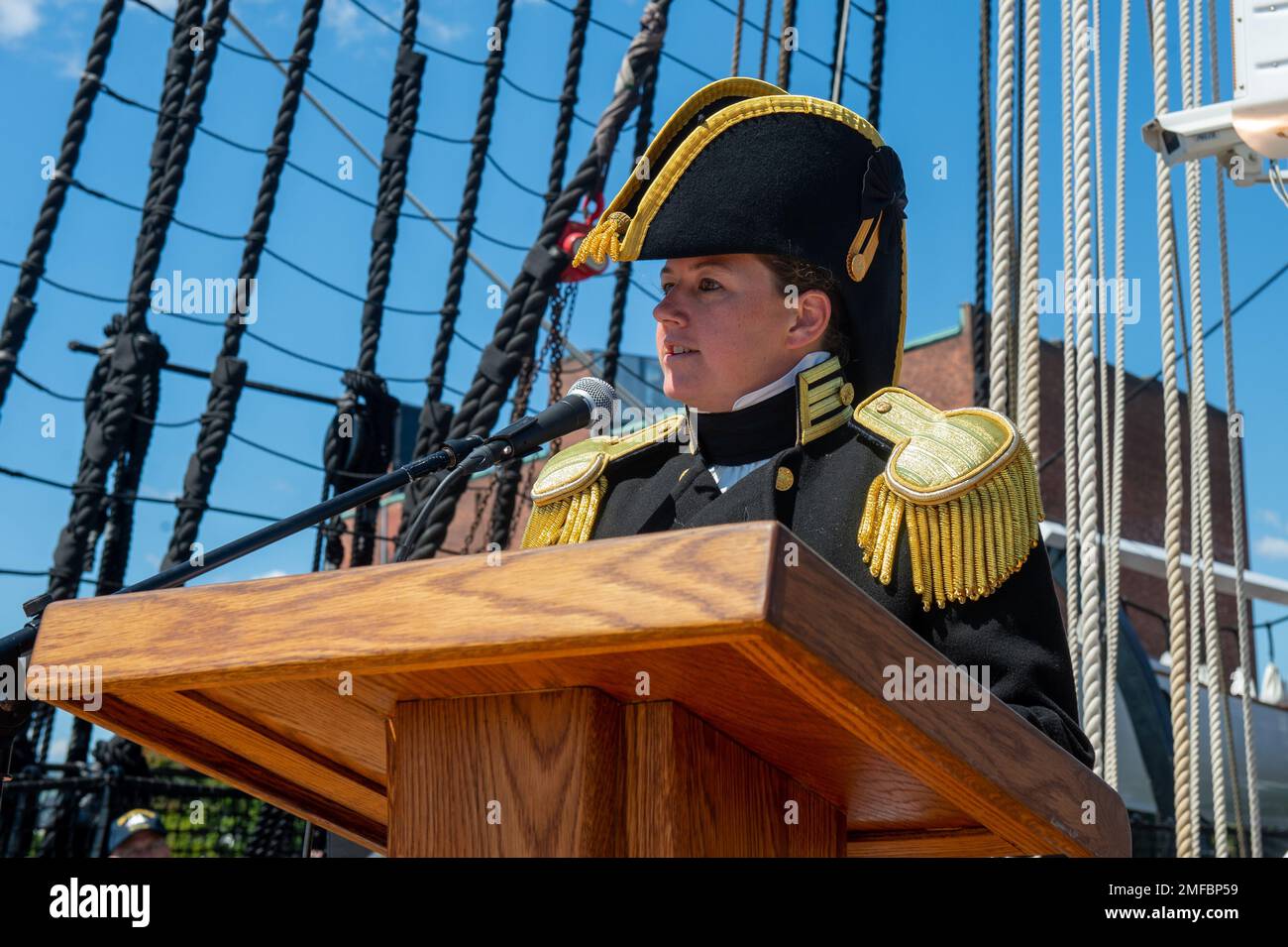 Boston (August 19, 2022) U.S. Navy Cmdr. Billie Farrell, Commanding ...
