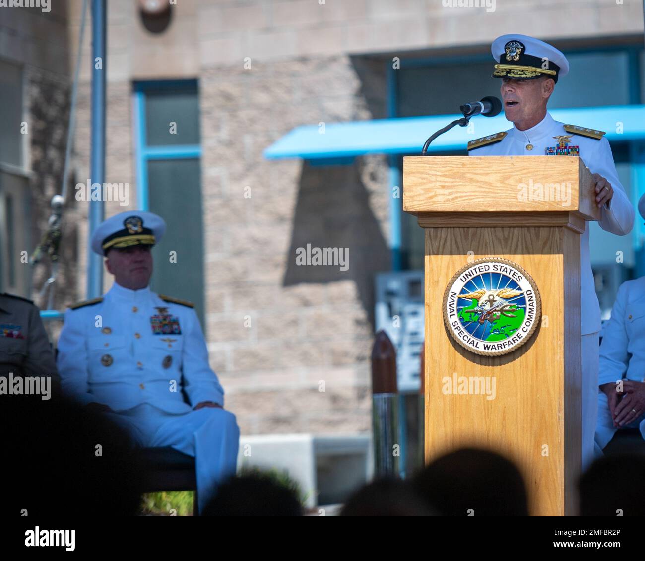 CORONADO, Calif. (Aug. 19, 2022) Rear Adm. Keith Davids speaks after ...