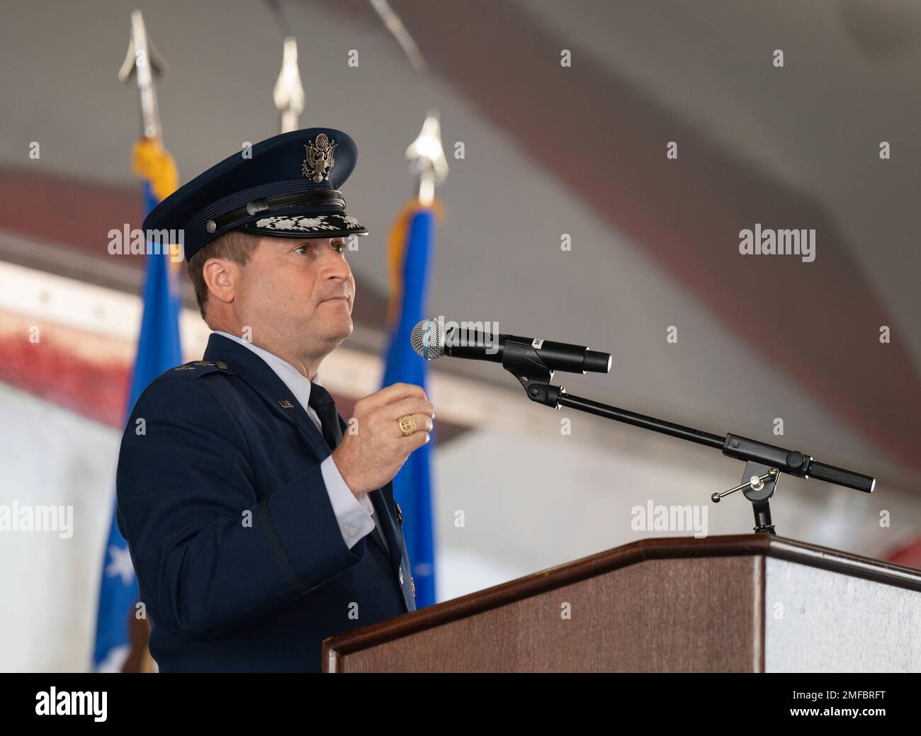 19th air force commander at randolph air force base hi-res stock ...