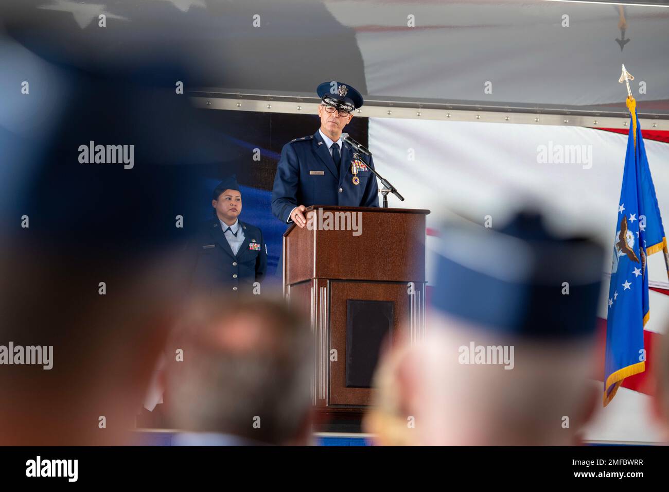 U.S. Air Force Maj. Gen. Craig Wills, outgoing 19th Air Force commander ...