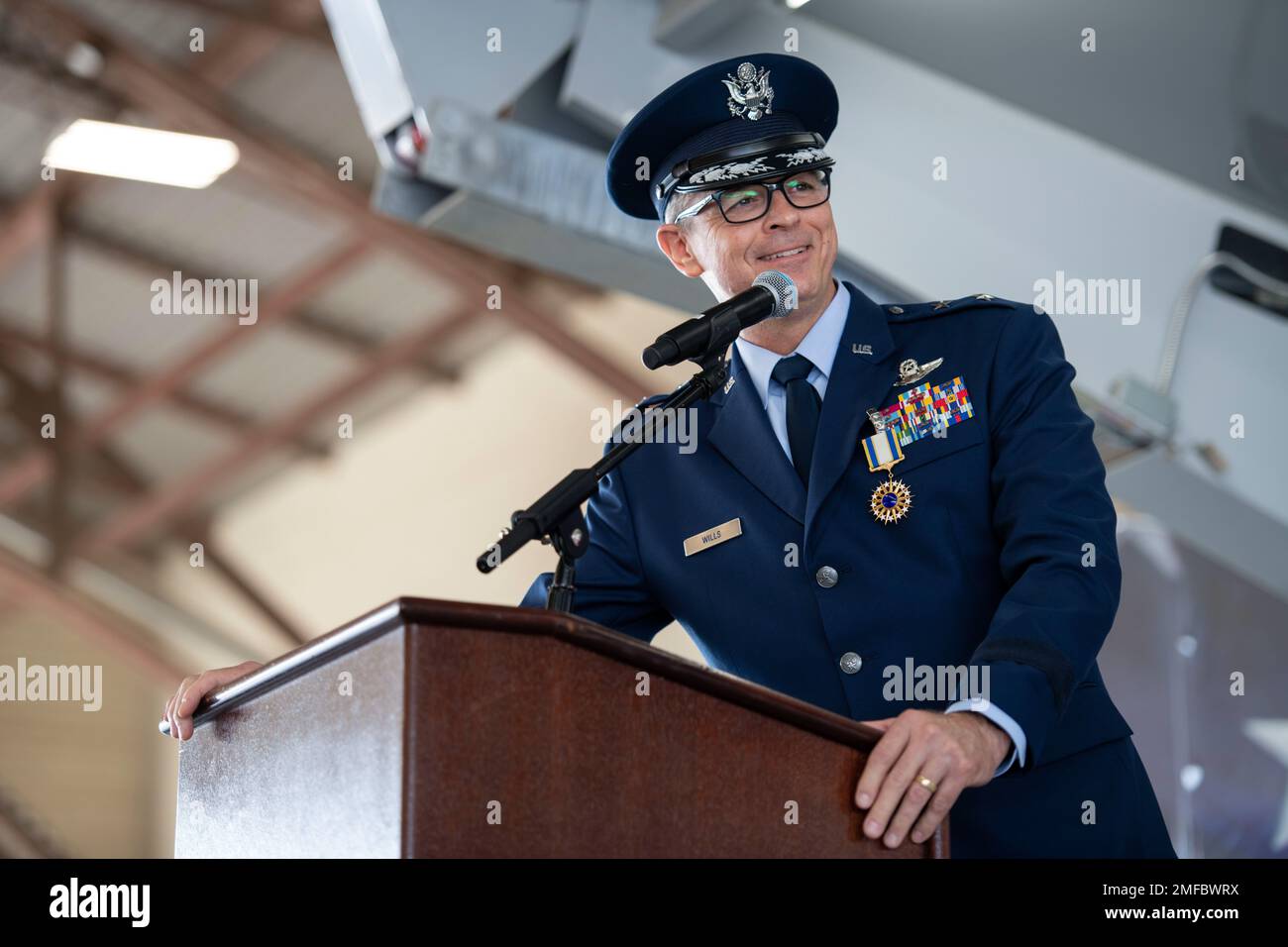 U.S. Air Force Maj. Gen. Craig Wills, outgoing 19th Air Force commander ...