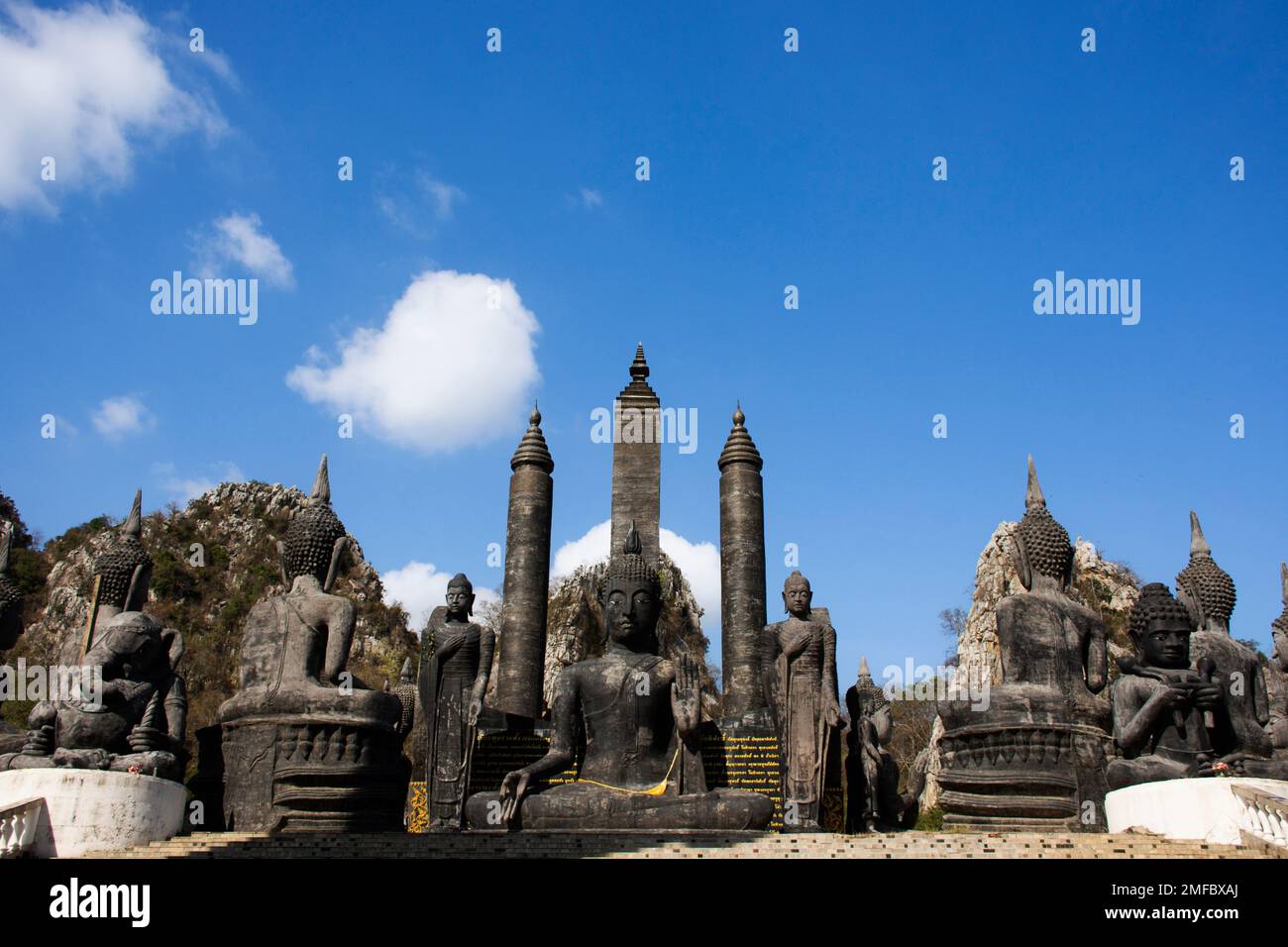 Buddha statue for thai people and foreign travelers travel visit ...