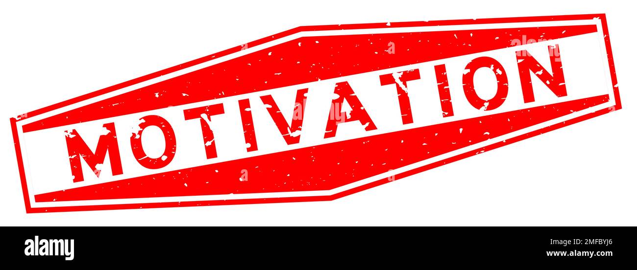 Grunge red motivation word hexagon rubber seal stamp on white background Stock Vector Image ...