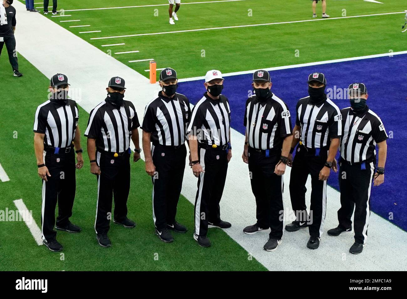 NFL officials, from left to right, Tim Podraza, Patrick Turner, Gary ...
