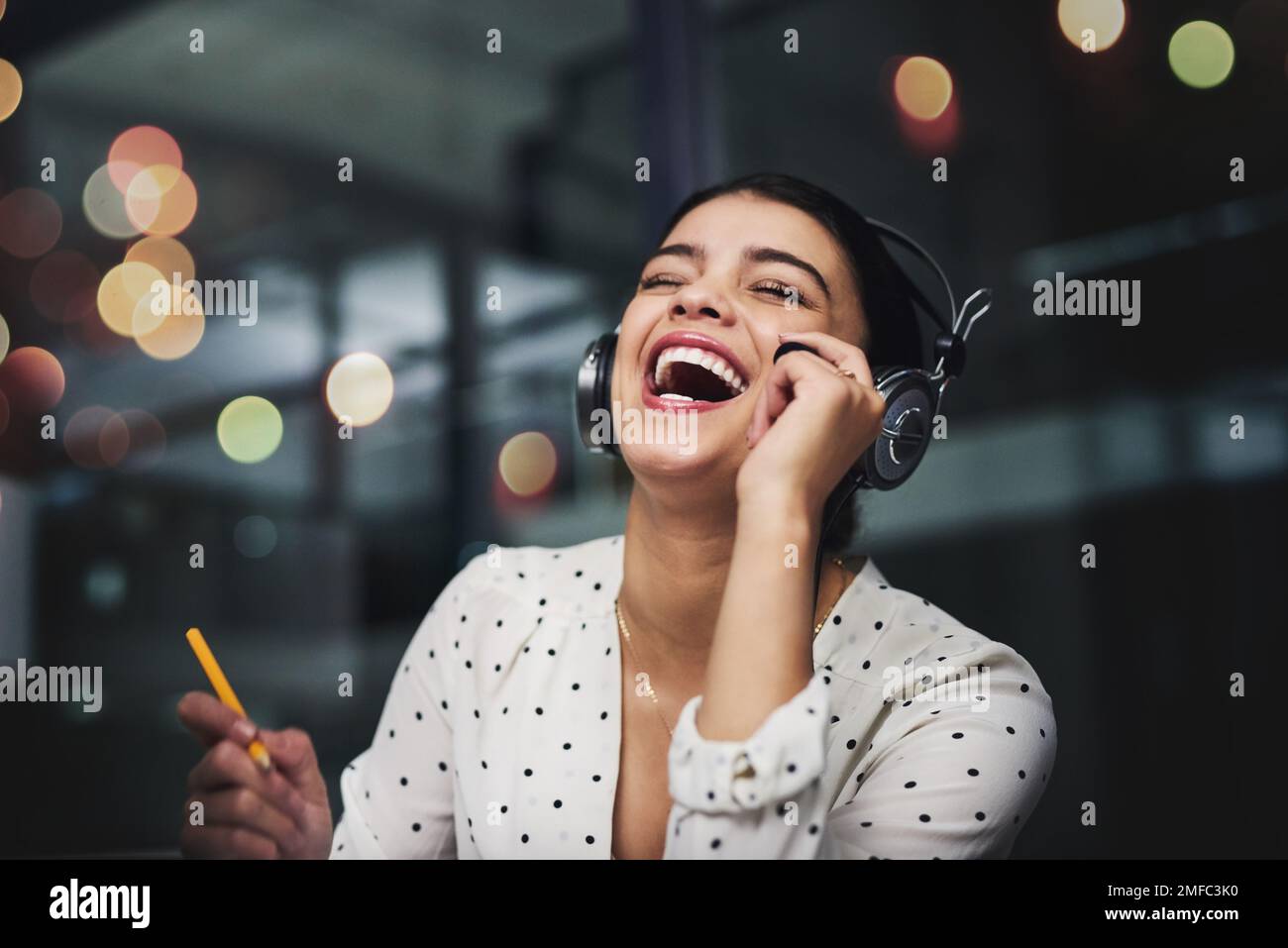 Laughing At A Call Center Employees