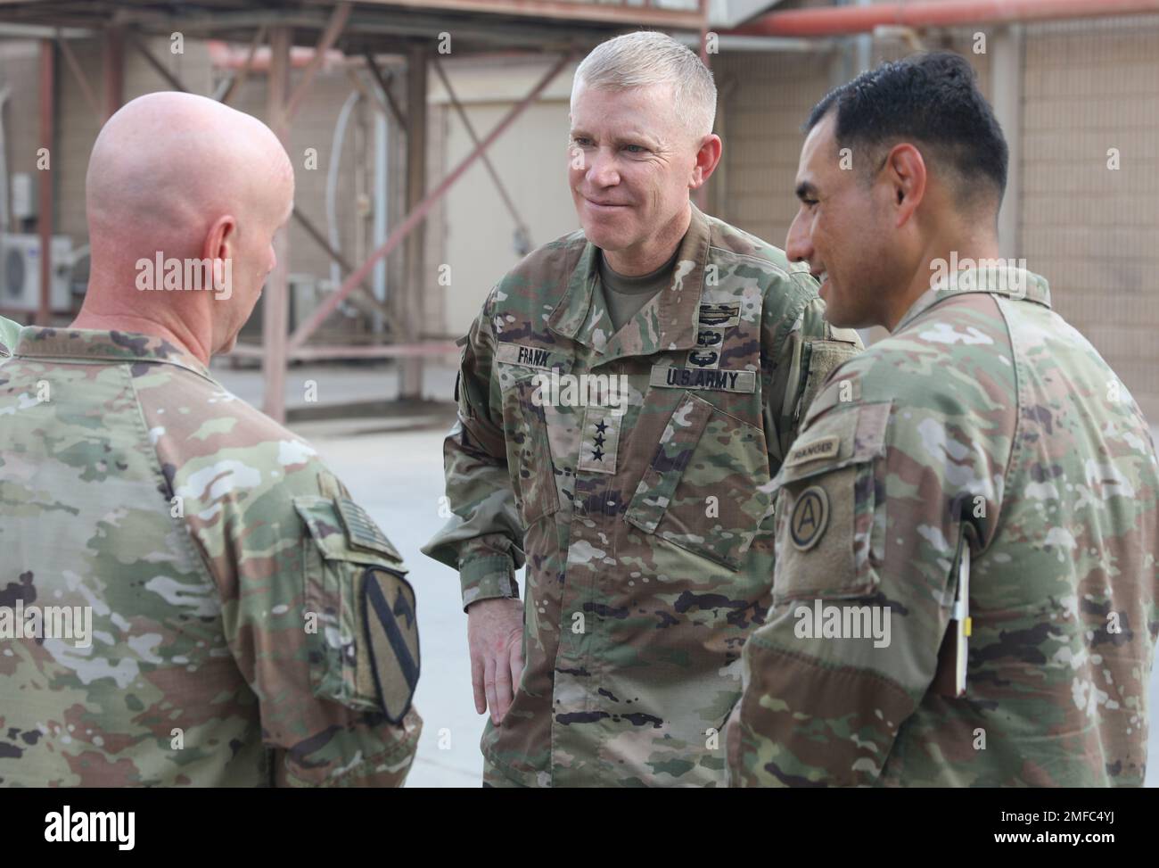 U.S. Army Lt. Gen. Patrick Frank, U.S. Army Central Commanding General ...
