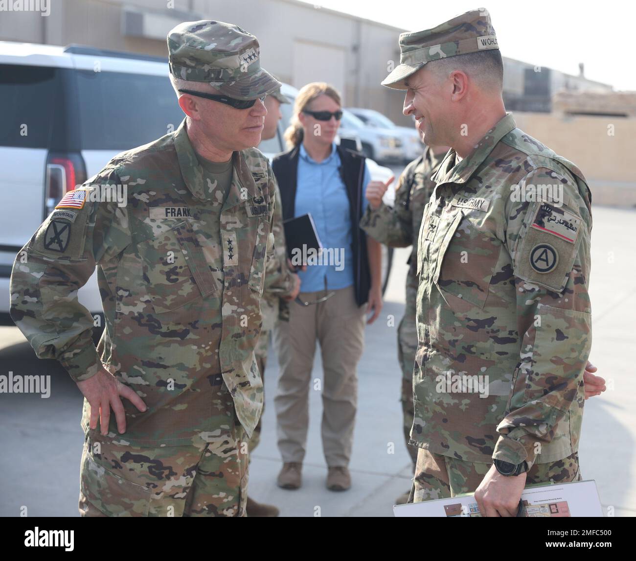 U.S. Army Col. Martin Wohlgemuth, Area Support Group-Kuwait commander ...