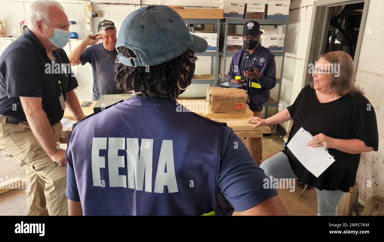 Jeremiah, Kentucky, August 19, 2022 – FEMA home inspectors and FEMA ...