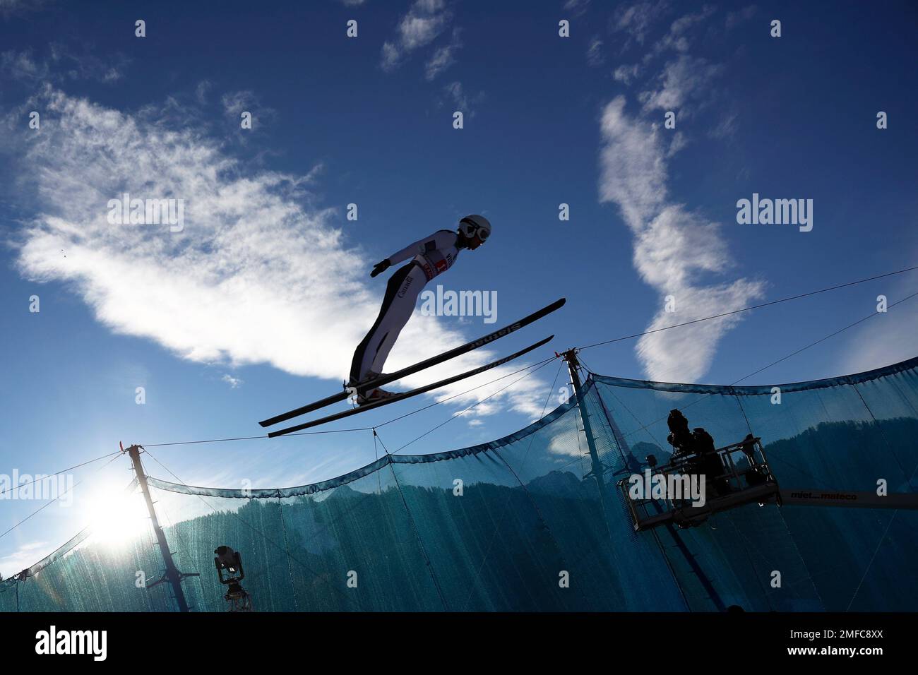 Mackenzie Boyd-Clowes of Canada soars through the air during a ...