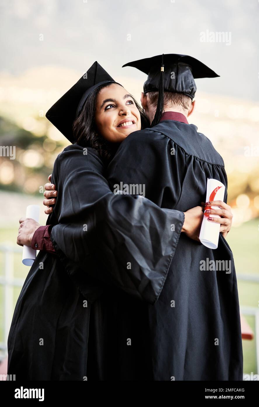 Thank you for being my best study buddy. two students hugging each ...