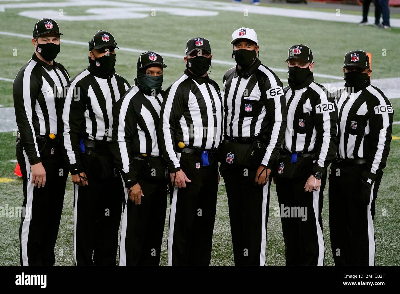 NFL Officials poses for a photograph before an football game between ...