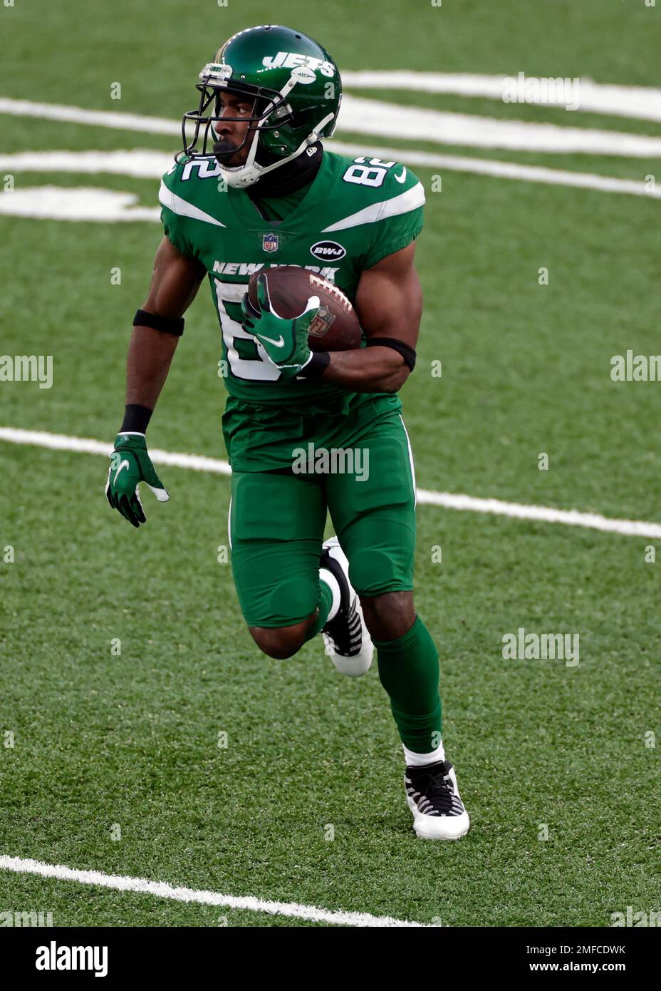 New York Jets wide receiver Jamison Crowder (82) in action during an ...