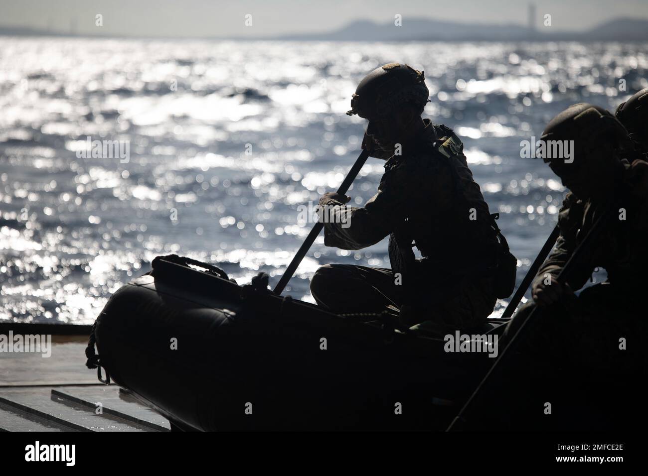 U.S. Marines with Battalion Landing Team 2/5, 31st Marine Expeditionary ...
