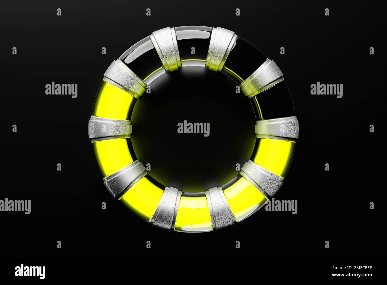 3d illustration of a bright instrument panel depicting values from ...